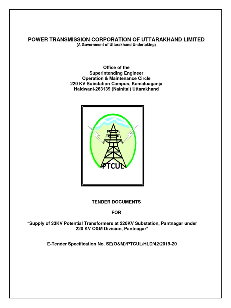 Ptcul: Power Transmission Corporation of Uttarakhand Limited | PDF ...