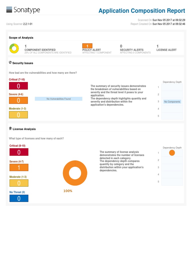 Application Composition Report: Scope of Analysis | PDF | Vulnerability ...