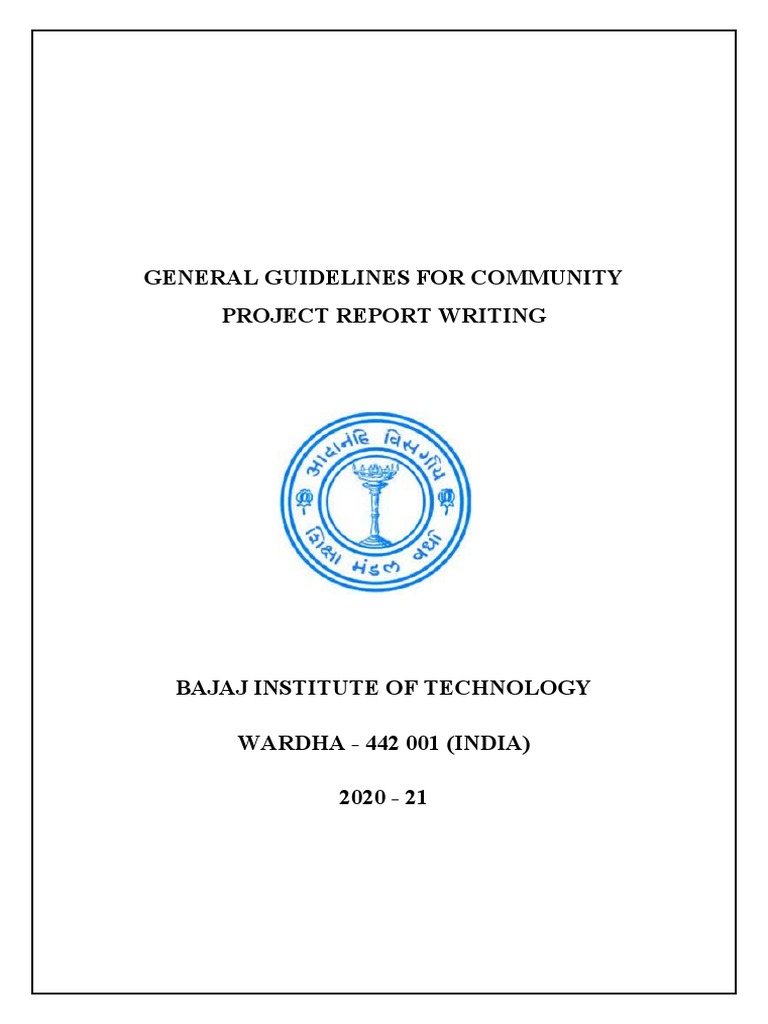Pre - Final Year Community Project Report-Format. | PDF | Typography ...