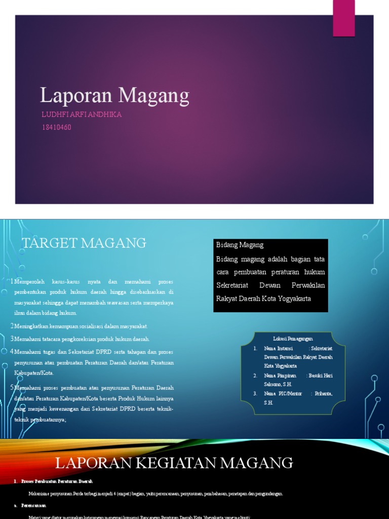 Presentasi Magang | PDF
