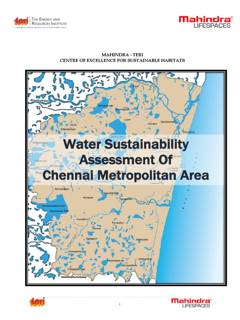 Water - Sustainability - Assessment - of - Chennai | PDF | Water ...