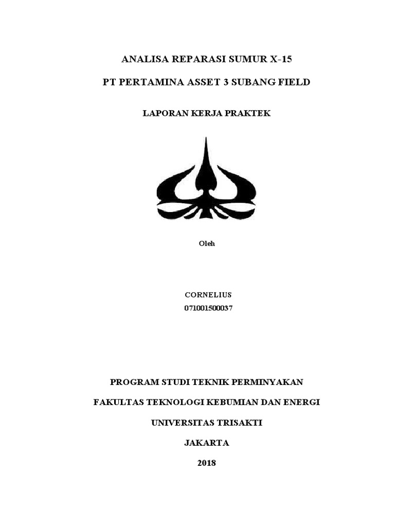 Analisa Reparasi Sumur X-15 Subang | PDF | Teknologi & Rekayasa