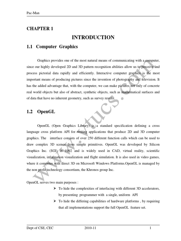 PackMan Report | PDF | Shader | Callback (Computer Programming)