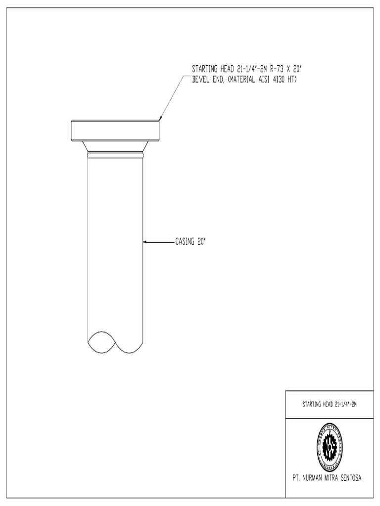 Wellhead Stack Plan - Standard Hole With 20IN Conductor | PDF