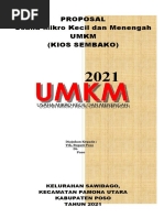 Proposal Pengajuan Umkm | PDF