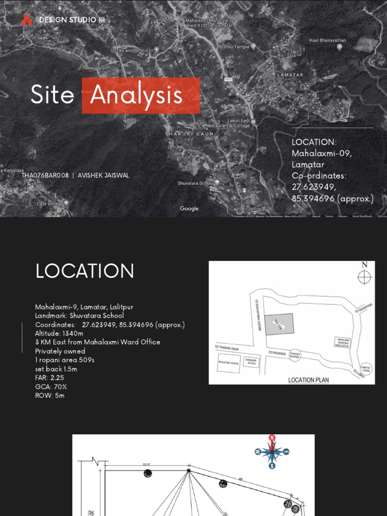 Final Site Analysis | PDF | Wound | Precipitation
