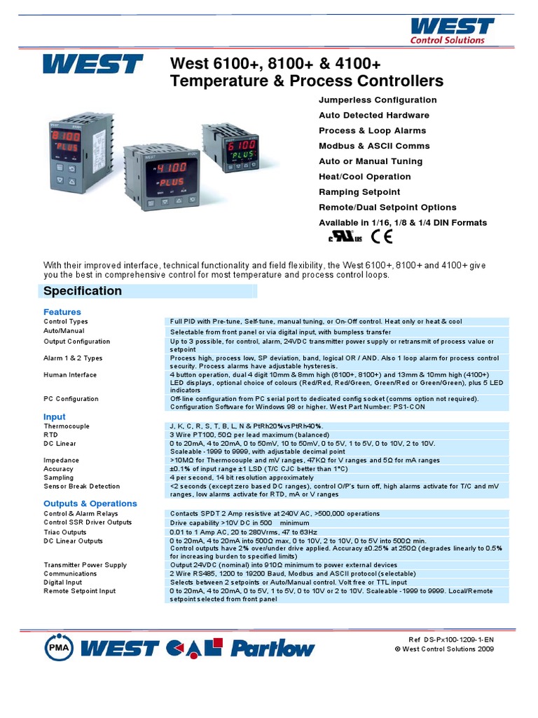 4100+-6100+-8100+-Datasheet - West Temp Cont. | PDF | Process Control ...