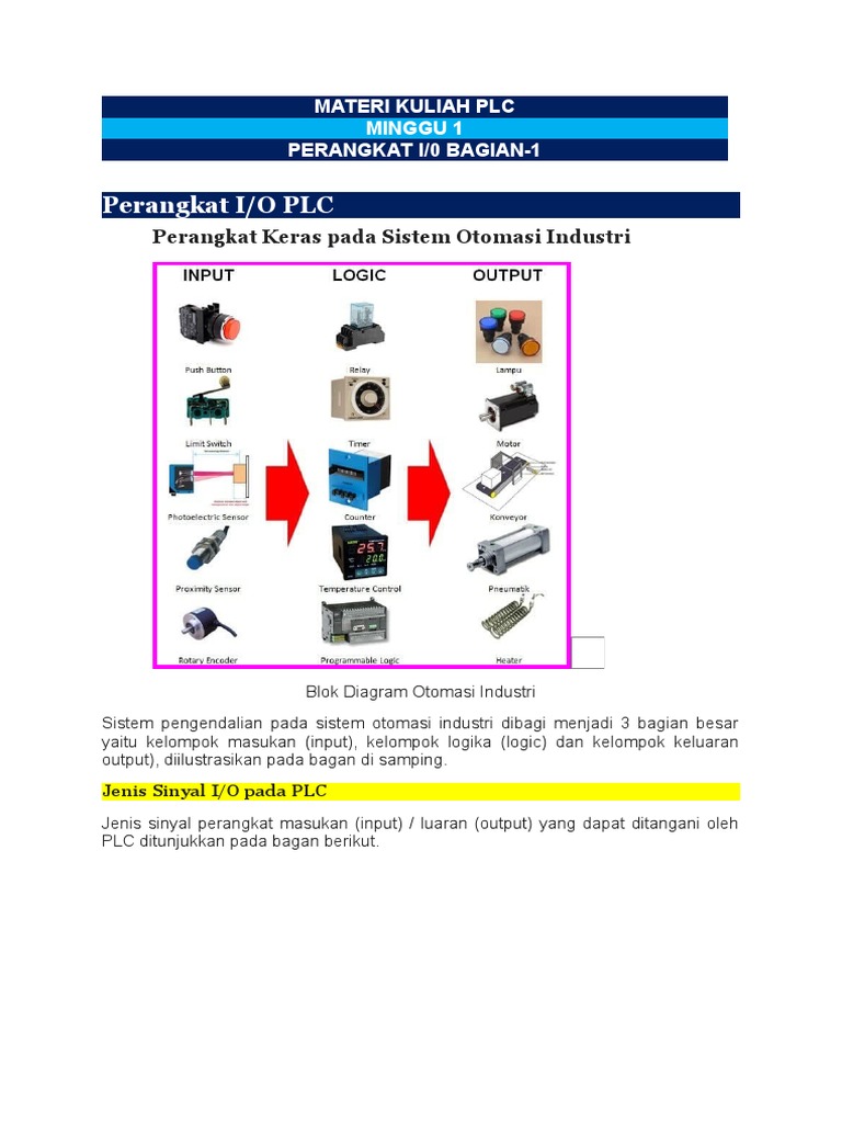 1B1. Perangkat Io PLC Bagian 1 | PDF