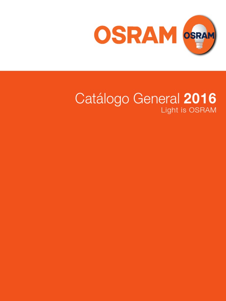 Catalogo OSRAM 2016 | PDF | Encendiendo | Diodo emisor de luz