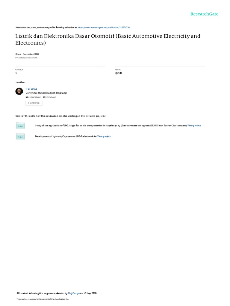 Listrik Dan Elektronika Dasar Otomotif (Basic Automotive Electricity ...