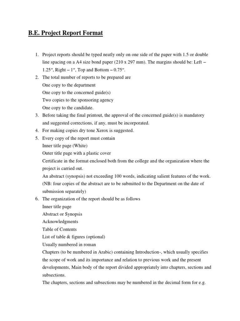 B.E. Project Report Format | PDF | Software | Computer Engineering
