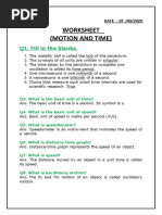 Class VIII Science Worksheet Sound | PDF | Sound | Frequency