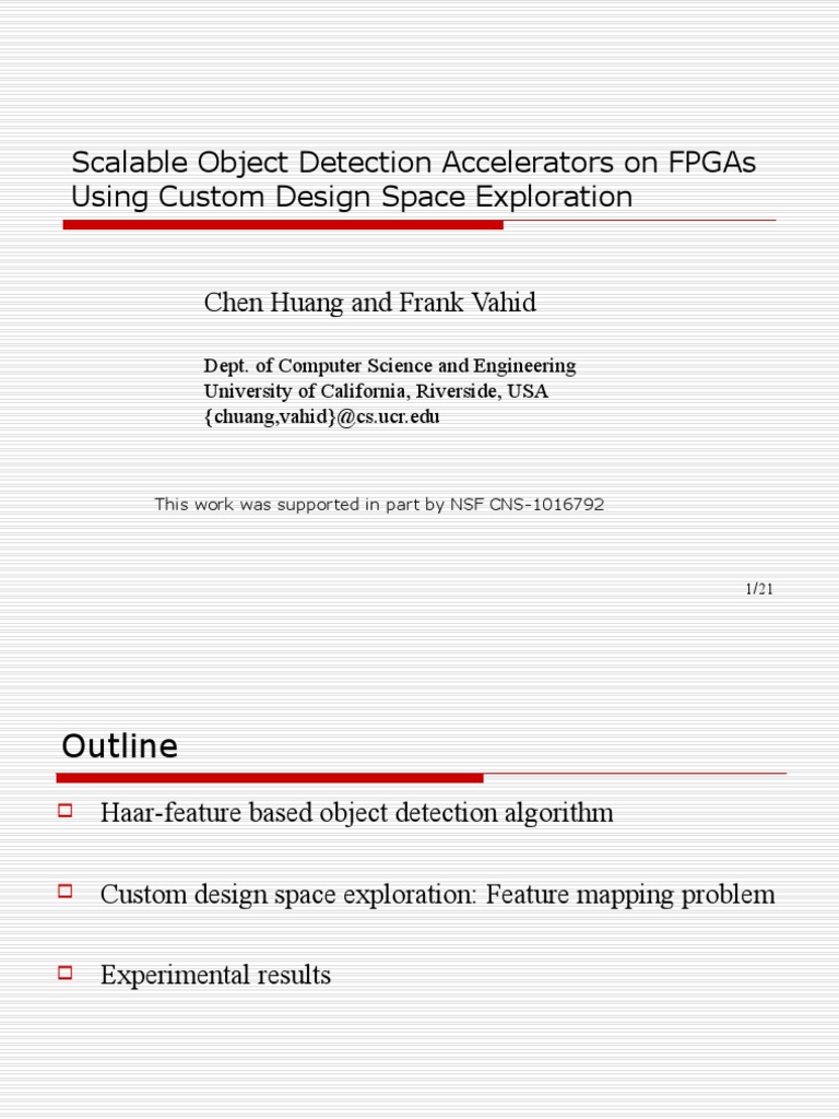 Scalable Object Detection Accelerators On Fpgas Using Custom Design Space Exploration | PDF ...