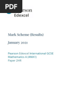 Edexcel IGCSE Maths A 4MA1 Mark Scheme | PDF | Mathematics