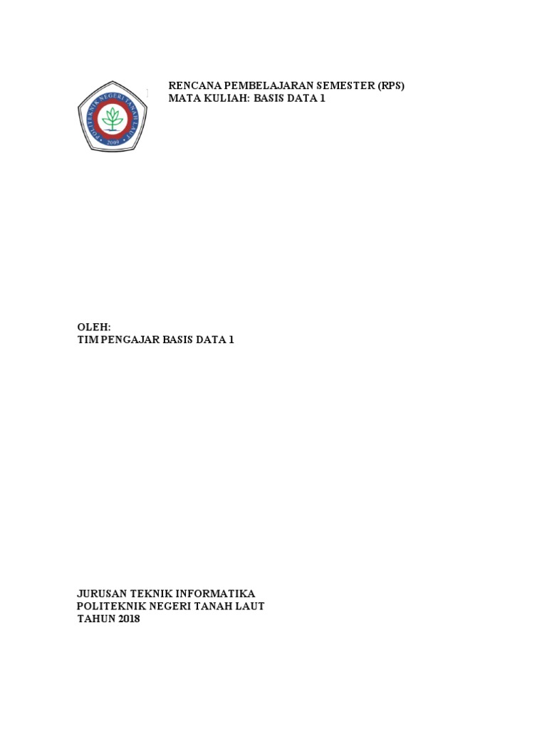 RPS Basis Data 1 | PDF