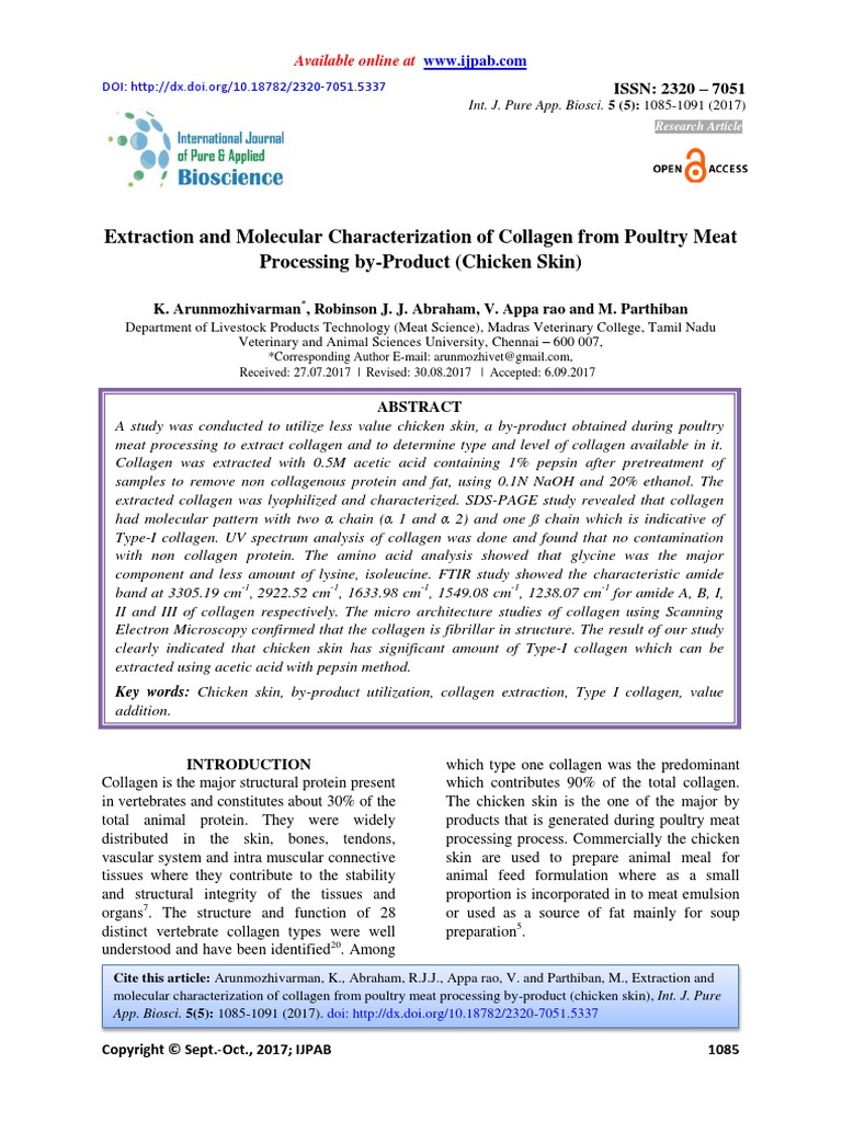 Collagen Extraction Process5 | PDF | Collagen | Amino Acid
