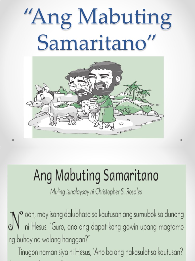 Ang Mabuting Samaritano | PDF