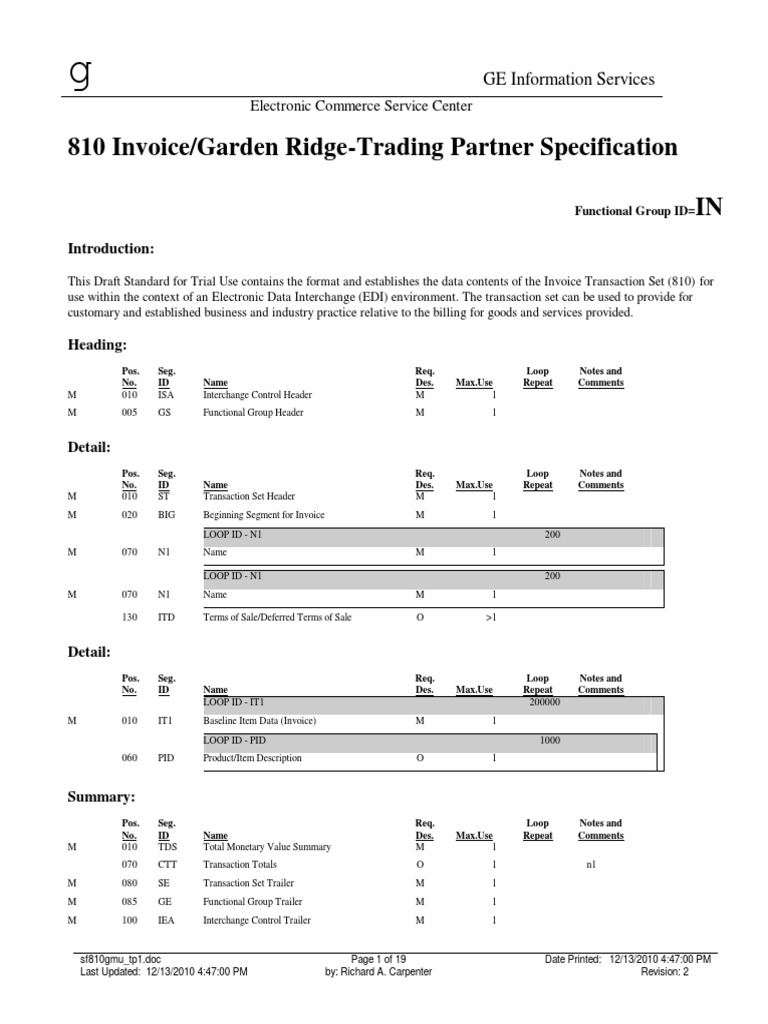 Carpenter Invoice Example | PDF | Invoice | Electronic Data Interchange