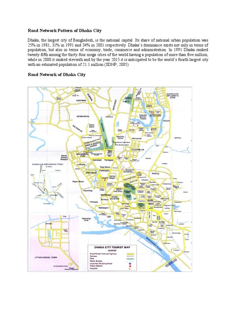 Dhaka City Road Network Analysis | PDF | Dhaka | World Politics