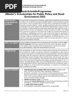 Daad Helmut-Schmidt-Programme Application Form | PDF