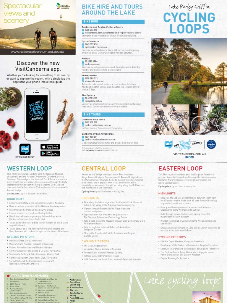 Cycling Loops: Discover The New Visitcanberra App | PDF | Australia ...