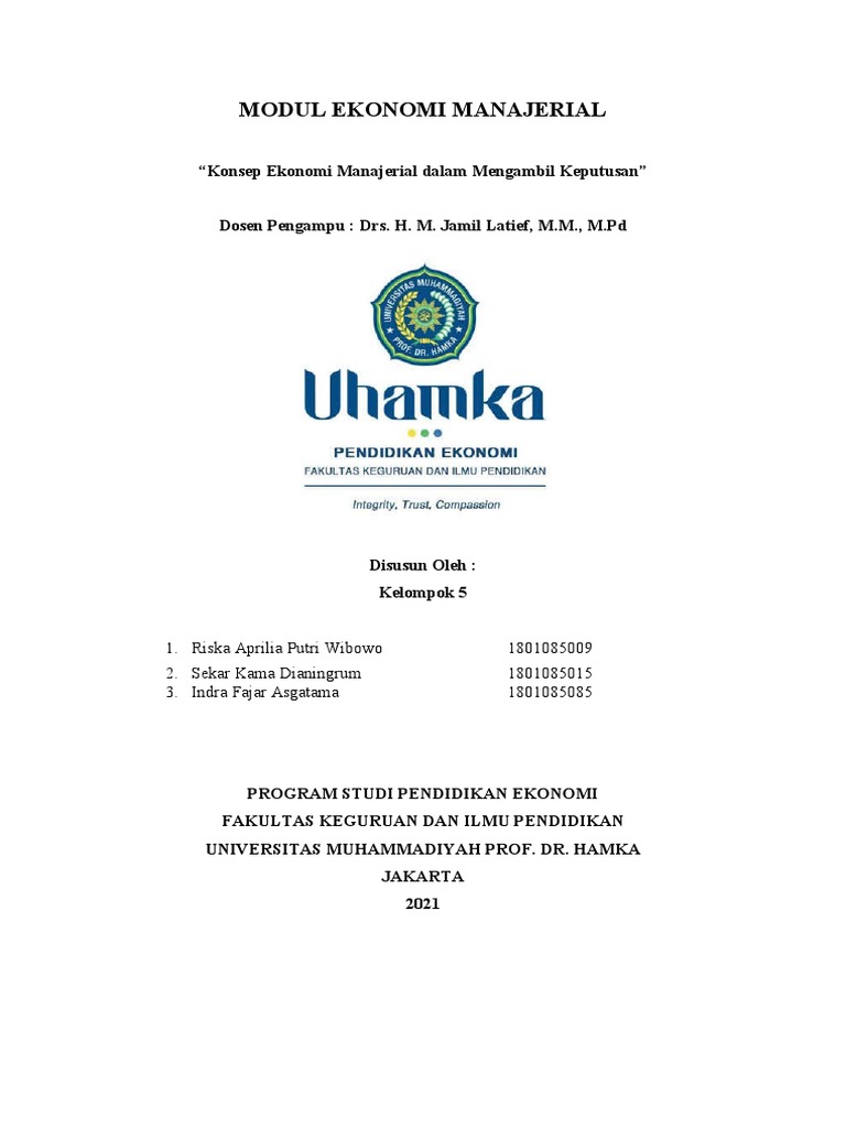 Modul Kel 2 Ekonomi Manajerial | PDF
