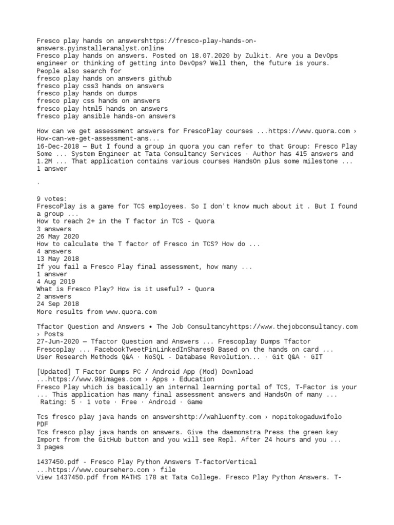 A Collection of Resources Detailing Hands-On Courses, Assessments, and ...