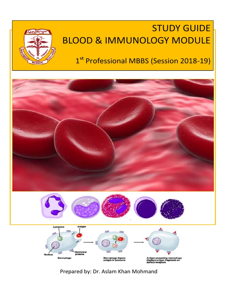 Blood & Immunology Study Guide for MBBS | PDF | Coagulation | Anemia
