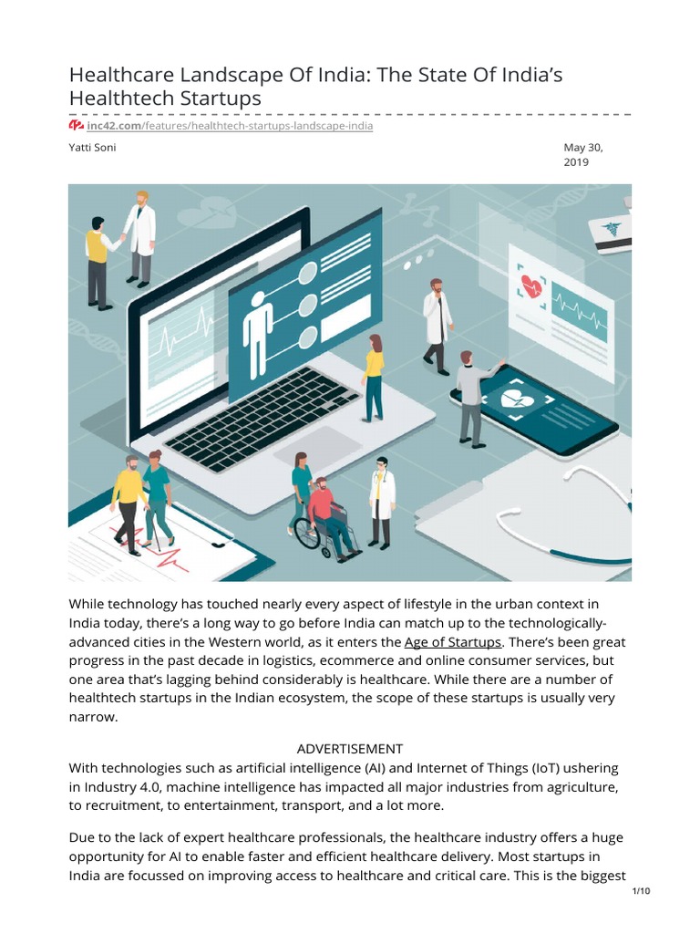 Healthcare Landscape of India The State of Indias Healthtech Startups ...