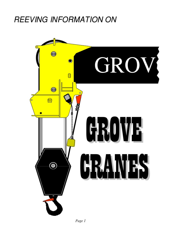 Grove Reeving Inf | PDF | Crane (Machine) | Rope