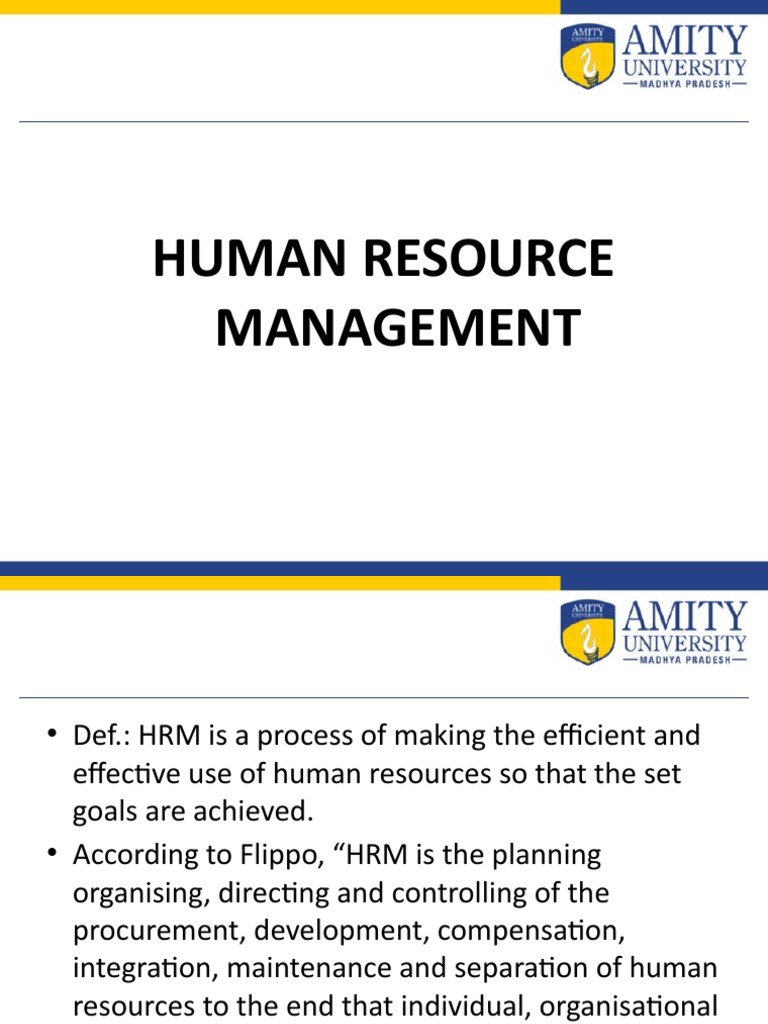 The Key Managerial Functions of Human Resource Management: Planning ...
