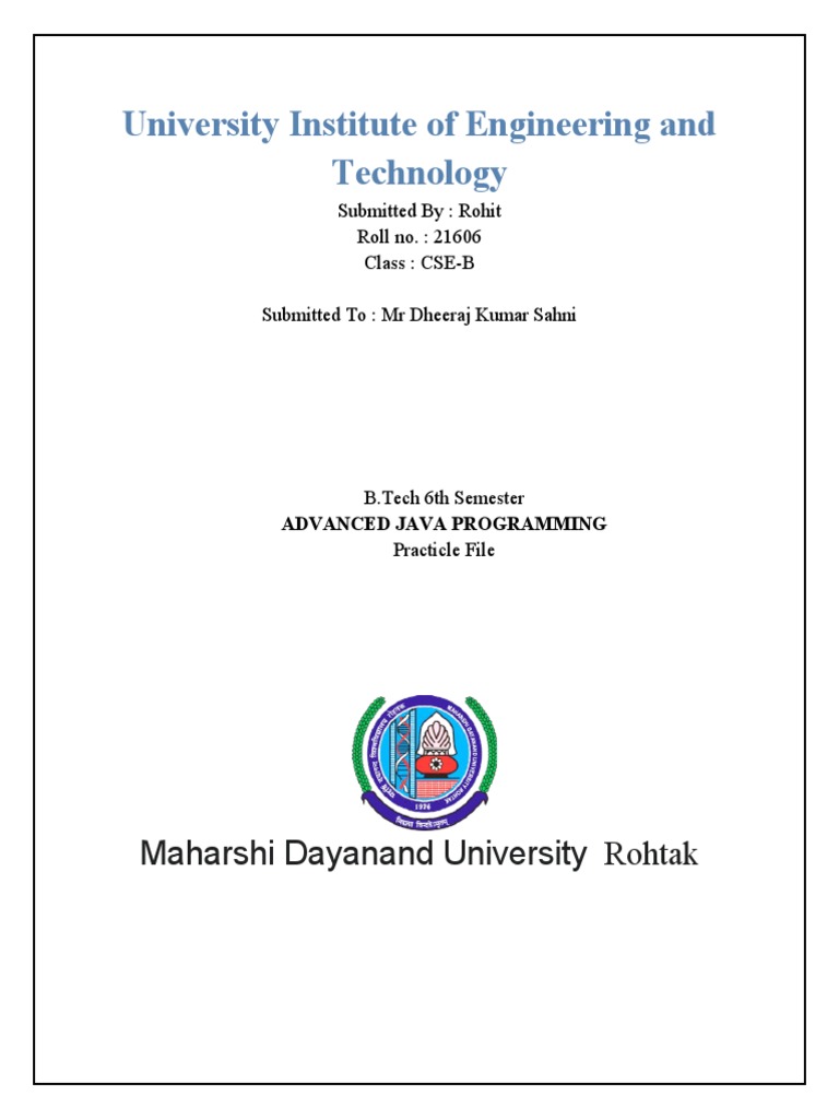 Advanced Java Practicle | PDF | Net Beans | Applications & Software