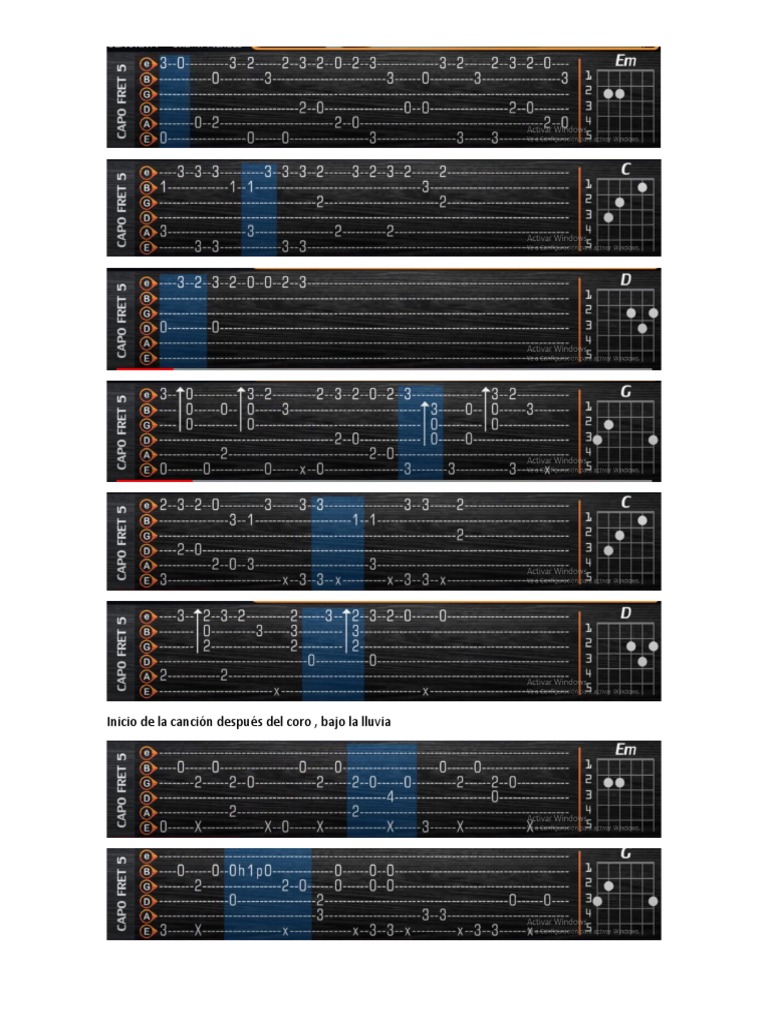 Señorita Tabs Guitarra | PDF