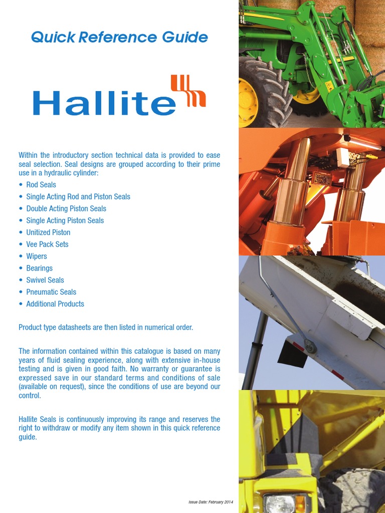Hallite Quick Reference Guide | PDF | Piston | Vehicle Technology