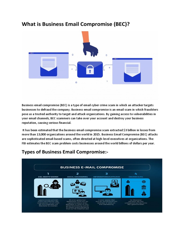 What Is Business Email Compromise | PDF | Phishing | Fraud