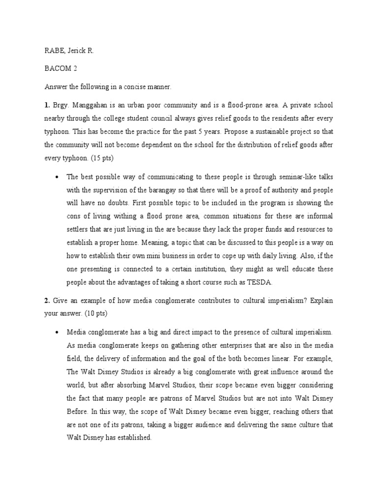 J. RABE, Midterm DevComm | PDF | News | Mass Media