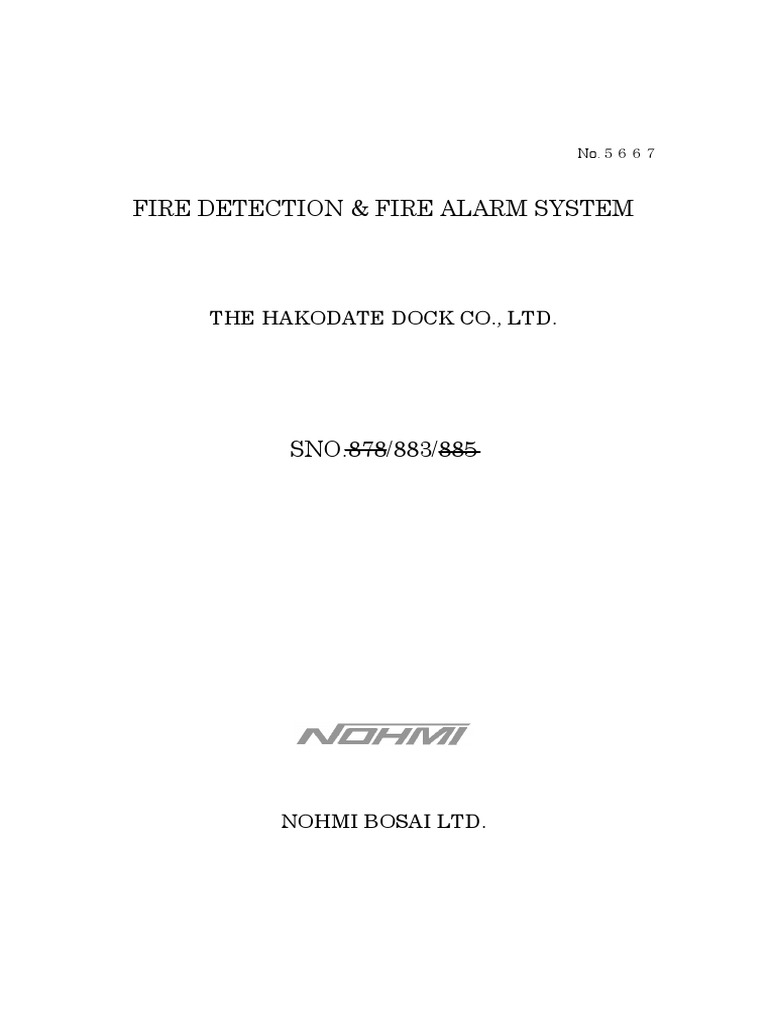 E6-5 Fire Detection & Fire Alarm System | PDF | Electrical Engineering ...