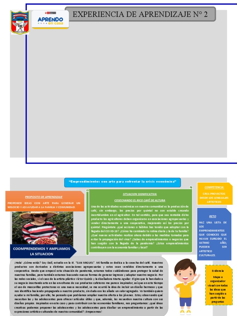 Experiencia De Aprendizaje 2 1ro Y 2do Grado Pdf Ritmo Café
