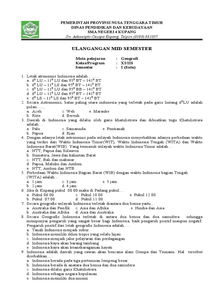 Waktu Indonesia Bagian di NTT | PDF | Ilmu Sosial | Perjalanan