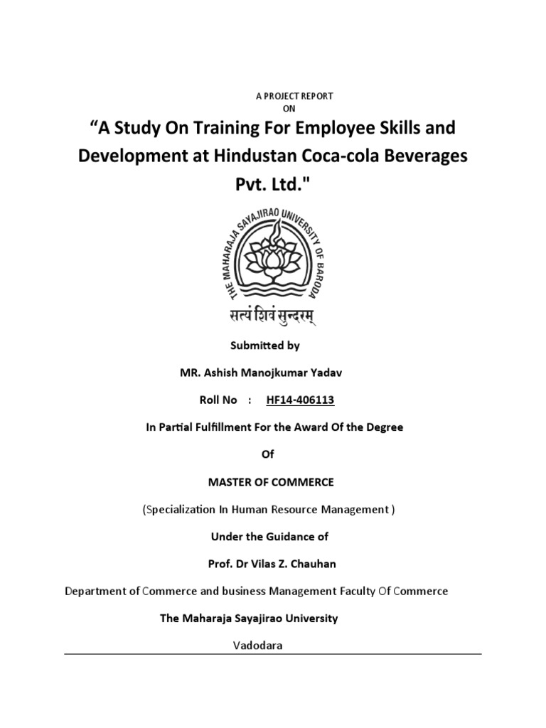A Study On Training For Employee Skills and Development at Hindustan ...