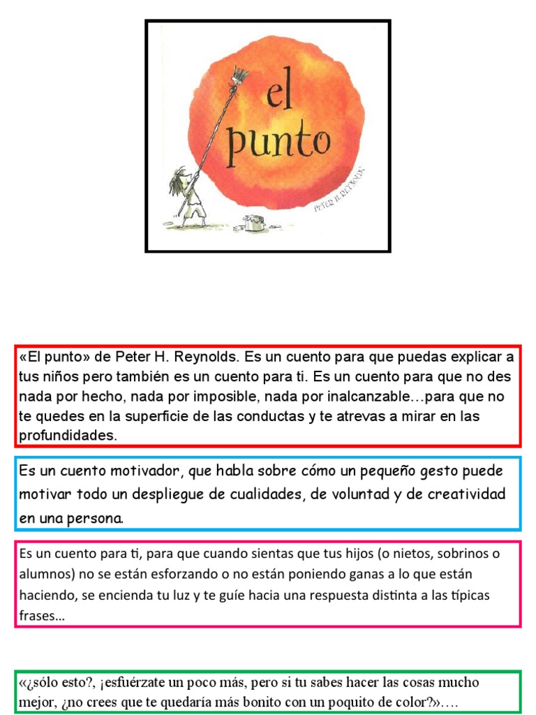 El cuento "El Punto" de Peter H. Reynolds | PDF