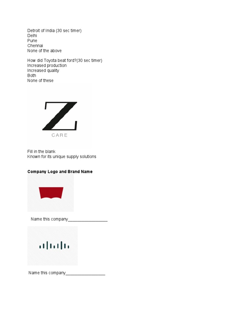 Round 1 Quiz | PDF | Business | Languages