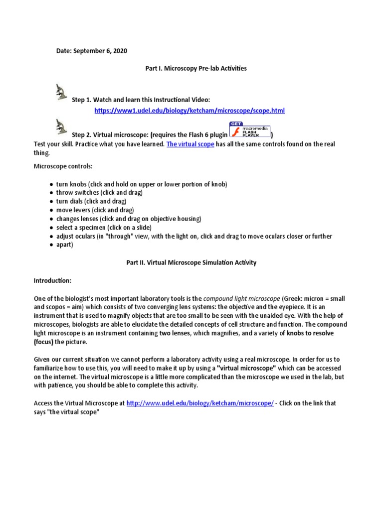 Virtual Laboratory Microscope Simulation | PDF | Optical Devices | Atomic