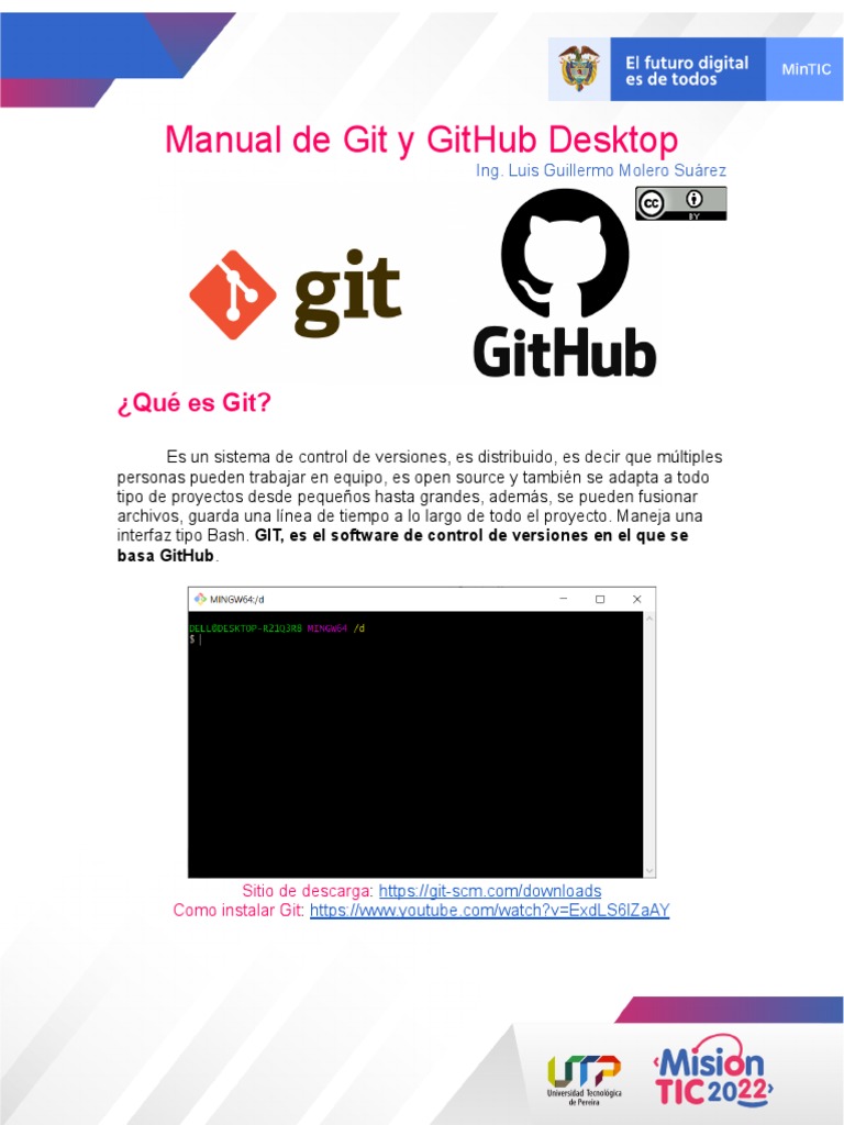 06 - Manual de Git y GitHub Desktop | PDF | Control de versiones ...