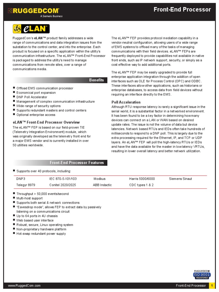 Fep Datasheet | PDF | Computer Network | Information And Communications ...