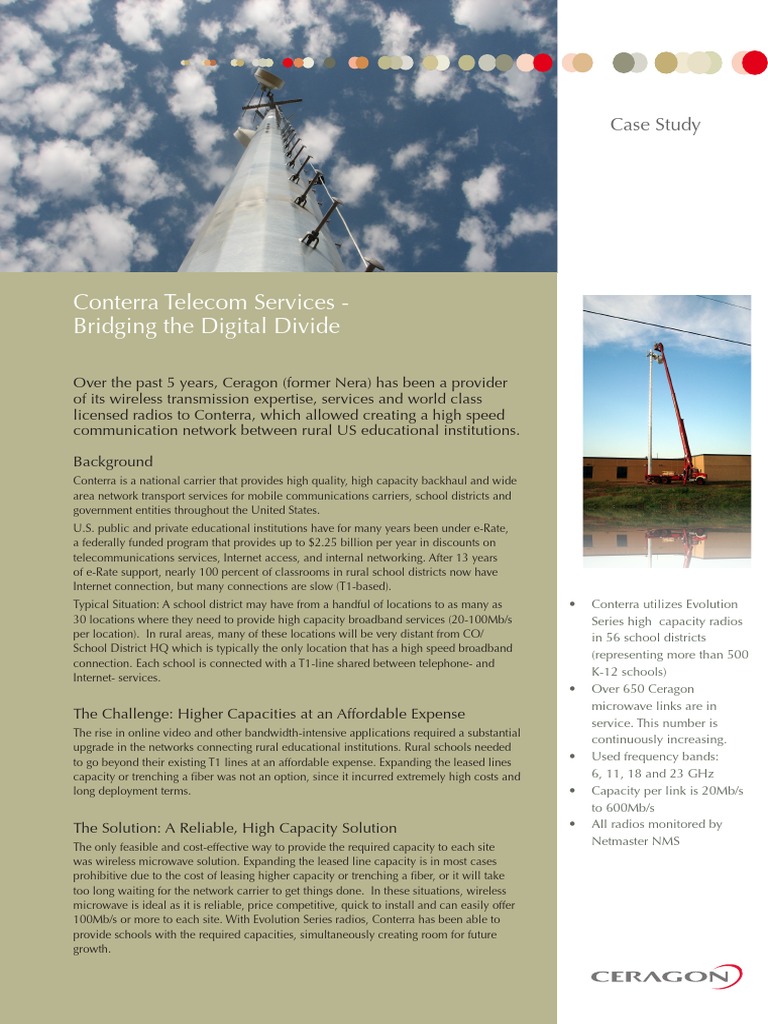 Case Study Ceragon-Conterra | PDF | Internet Access | Computer Network