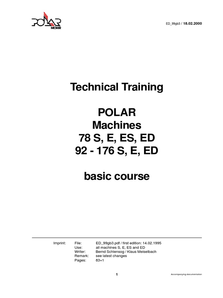Polar Tech Training 78-176 - E-S-ES-ED POLAR English | PDF | Rectifier ...