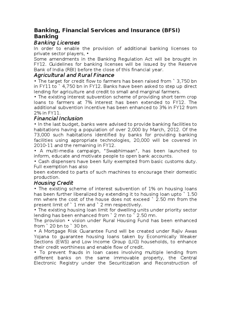 Banking Licenses: Banking, Financial Services and Insurance (BFSI ...