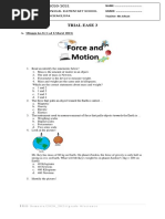 Forces Practice Questions for Year 9 | PDF | Force | Potential Energy