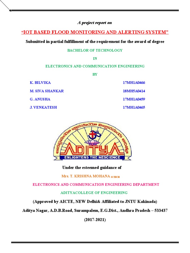 Documantation of IoT Based Flood Detection and Alert System Using ...